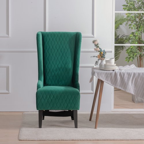 22" Wide Accent Chair Wingback Chair Comfy High Back Side Chair Tufted ...