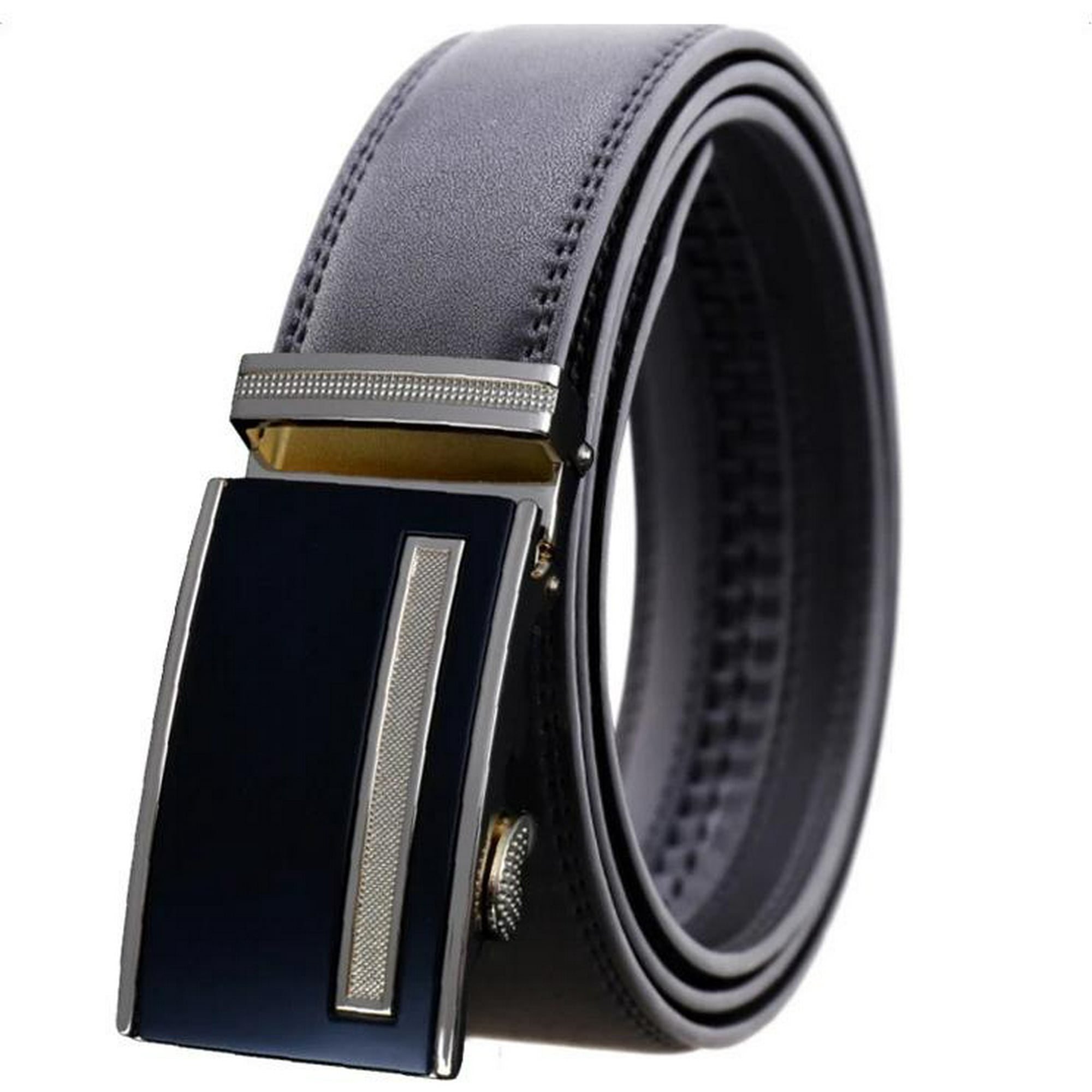 Click here for Amedeo Exclusive Black Belt Blue Buckle Mens Adjus... prices