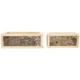Wooden Storage Boxes - Rustic Design - Set of 2 - Walmart.com