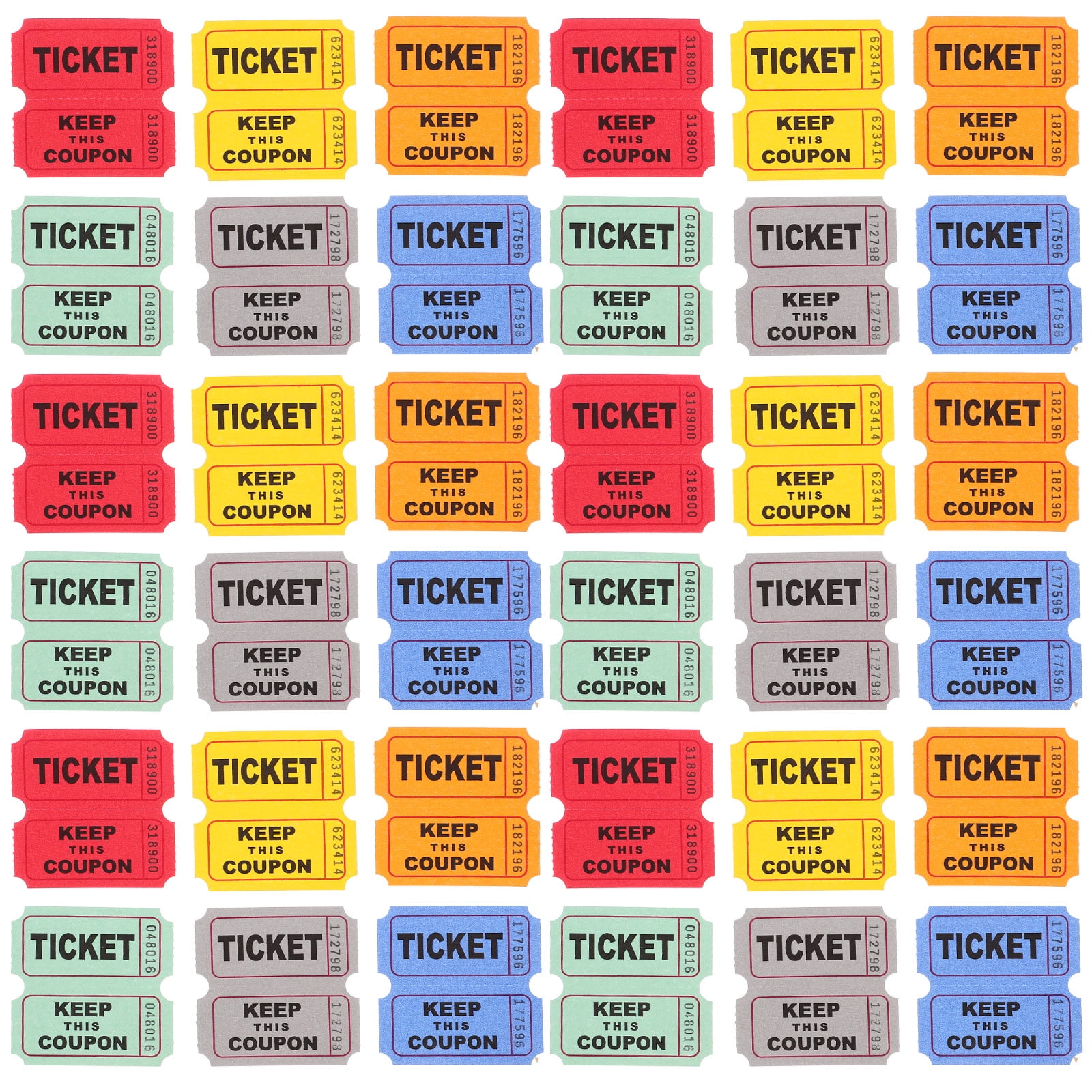 Kakowely Raffle Tickets 600 Pcs Raffle Tickets Double Roll Raffle Tickets Raffle Tickets Raffle Tickets Labels For Entertainment Event Carnivals Door
