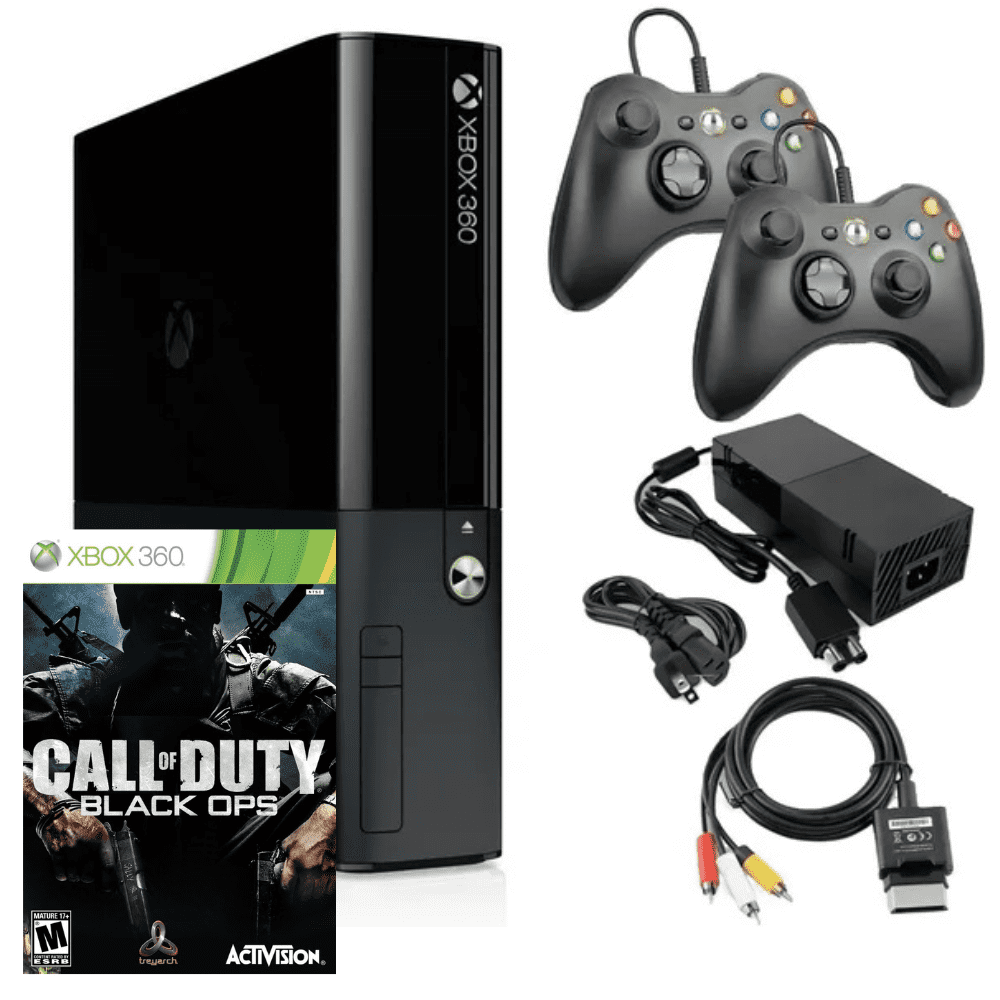 Restored Microsoft Xbox 360 Model E 4GB with Call of Duty Black Ops and ...