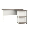 Ameriwood Home Dominic L Desk with Bookshelves, White - Walmart.com