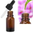 M Buder 10ml Amber Glass Essential Oil Bottle with Portable DIY Dropper ...