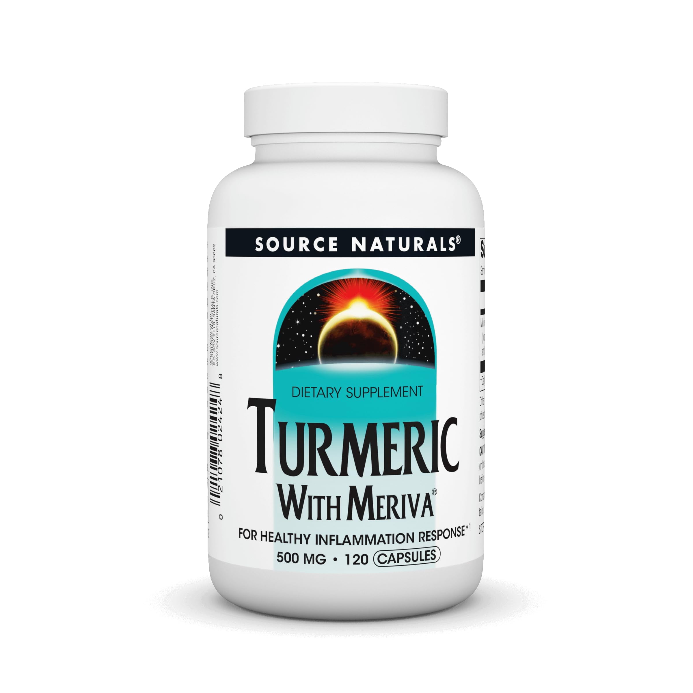 Suplemento de cúrcuma Source Naturals con Meriva 500 mg 120 comprimidos ...