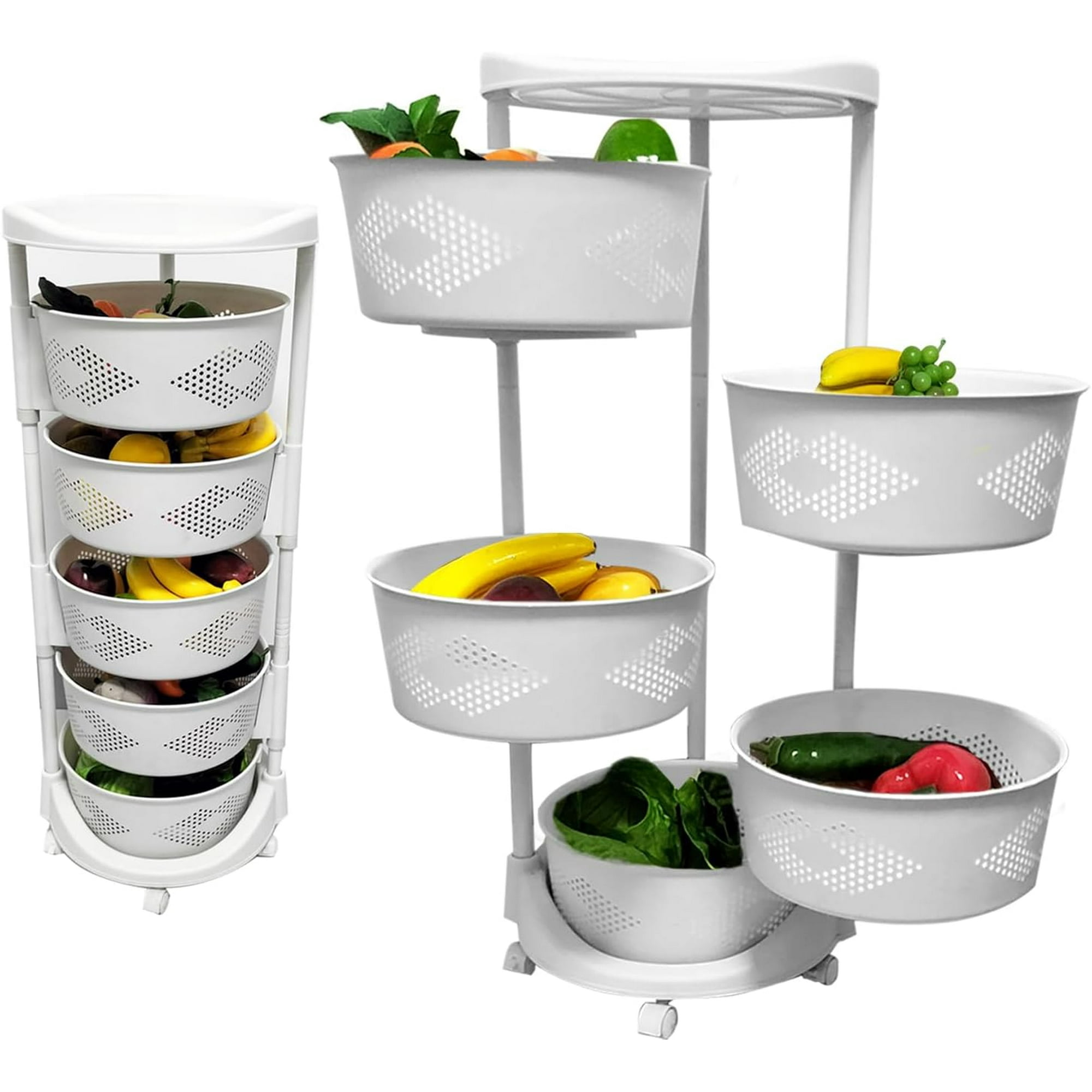 Click here for Wangbasdasd 5-Tier Rotating Vegetable Swivel Stora... prices