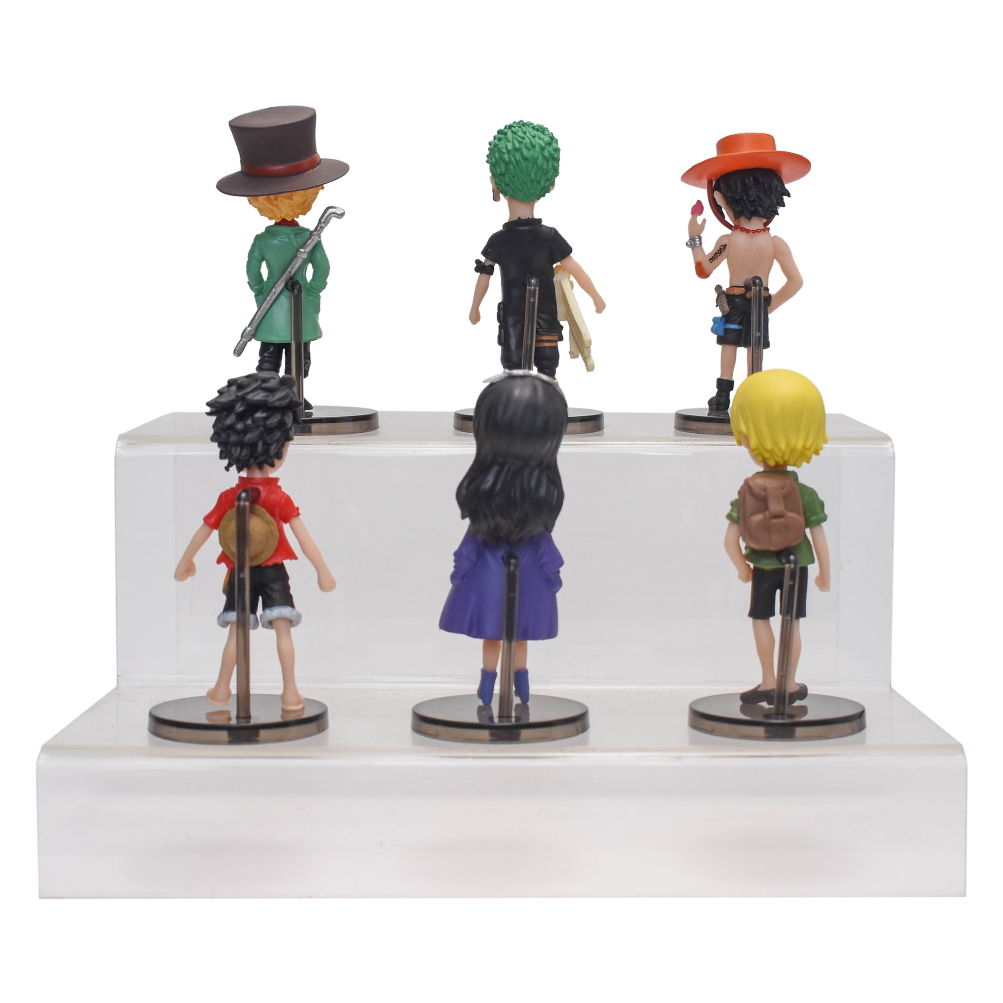 Buy Hakop One Piece Toy 6PCS Luffy Sanji Ace Zoro Robin Sabo Action ...