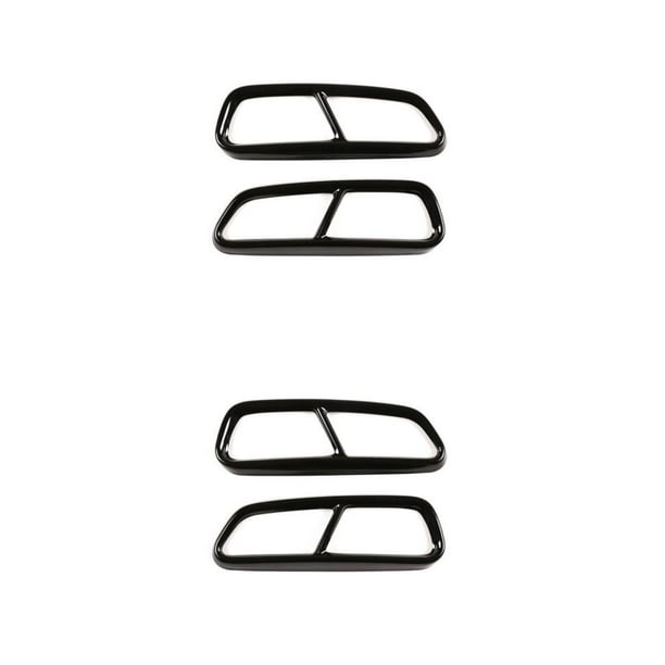 relayinert 2piece Car Exhaust Tailpipe Trim Frame Cover Sleek ...