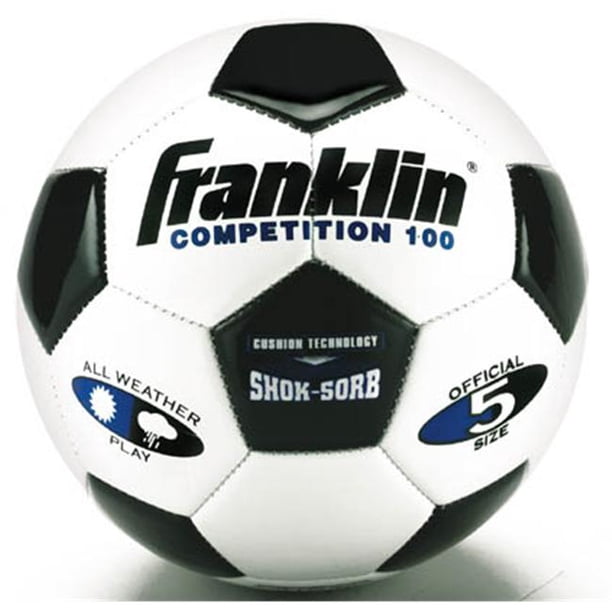 Franklin Sports Competition Soccer Ball, Size 5, Black and White ...