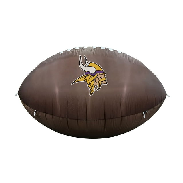 Logo Brands Minnesota Vikings Pre-Lit 10'x6' Inflatable Football ...