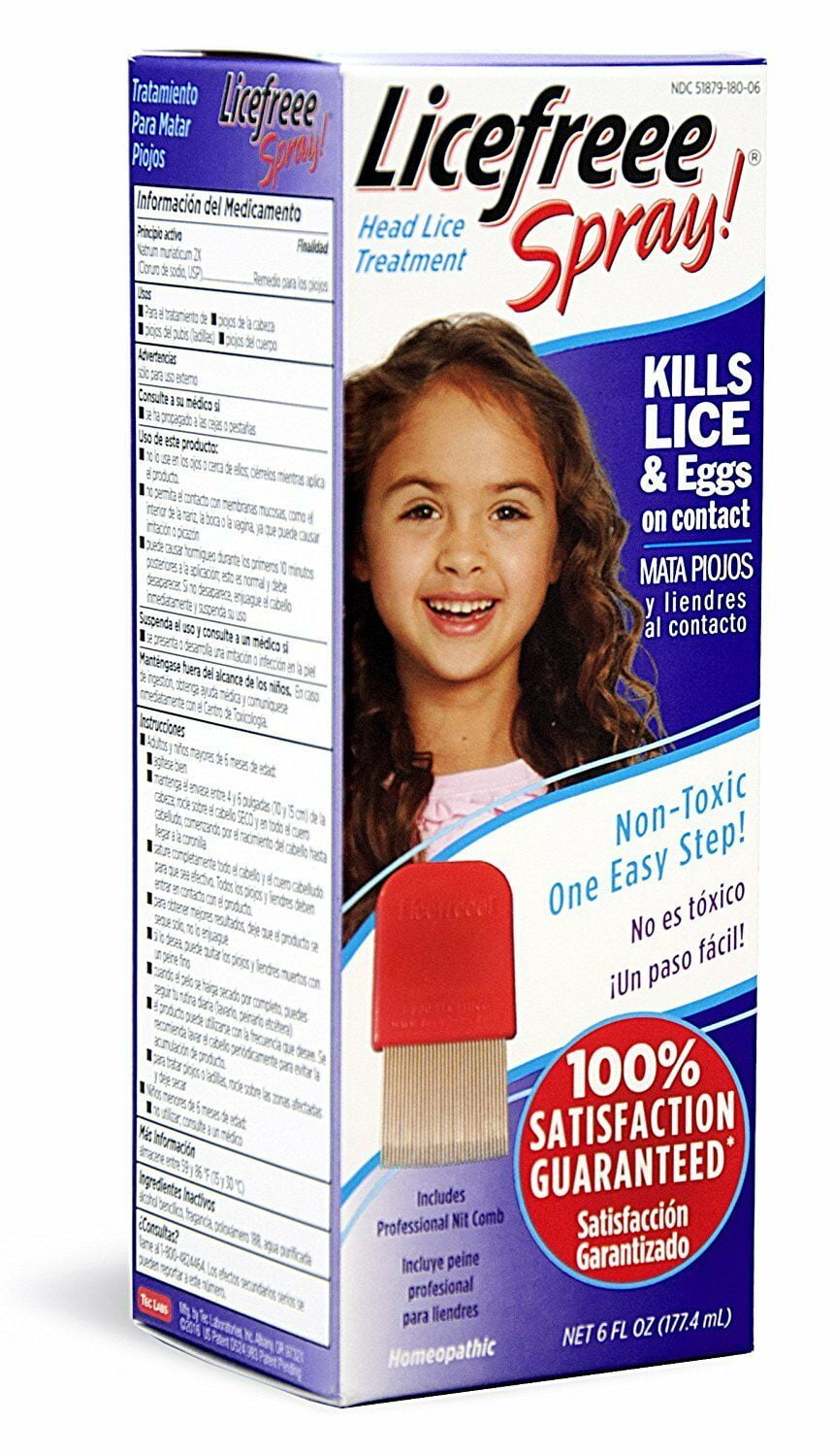 LiceFreee! Lice Killing Hair Spray 6 oz - Walmart.com