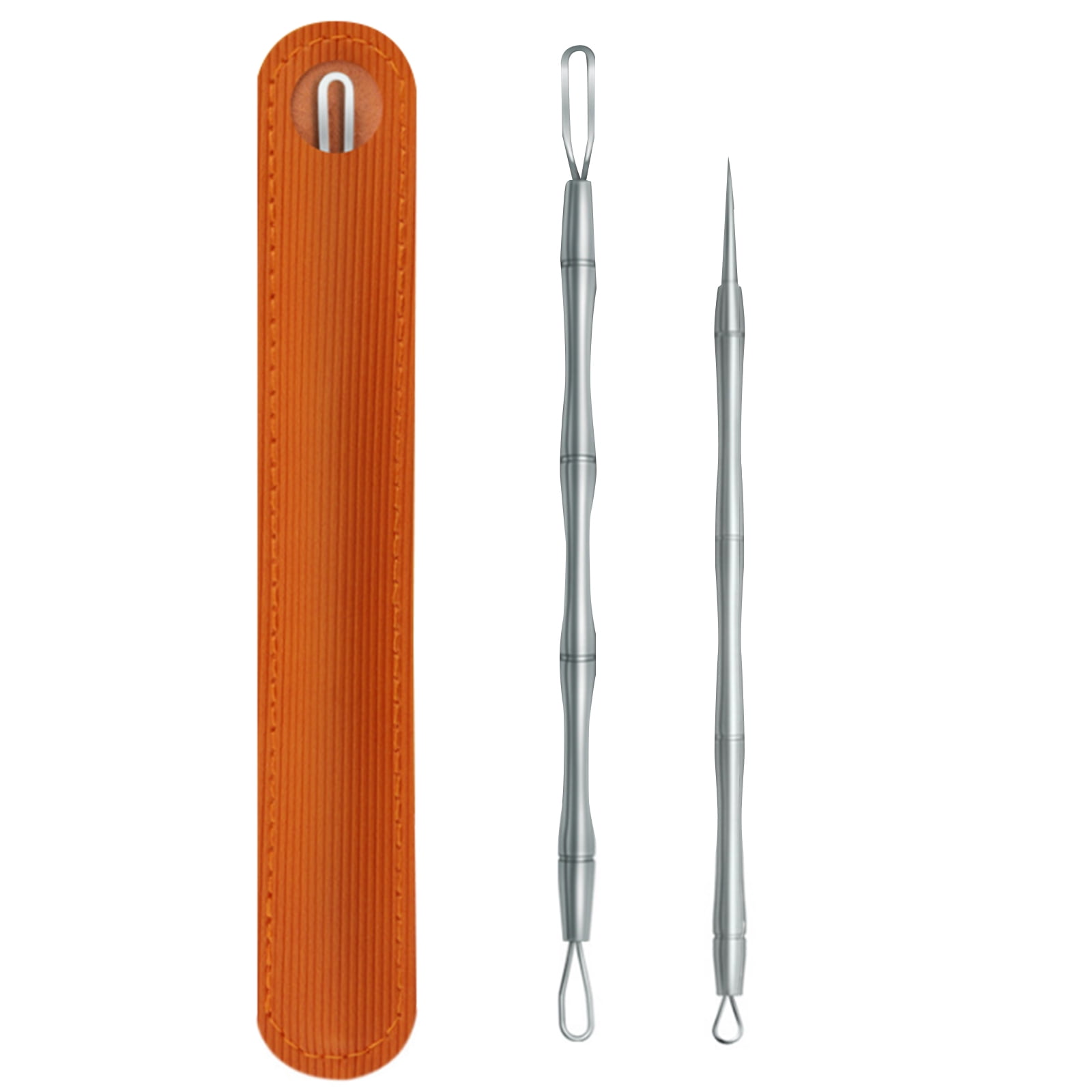 Yeacher 2pcs Pimple Comedone Extractor Tool Acne Removal Kit For Pimples Blackheads Blemish Whitehead Removing Facial Skin Care Tools With Storage Cas