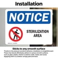 (2 Pack) Sterilization Area Sign - Walmart.com