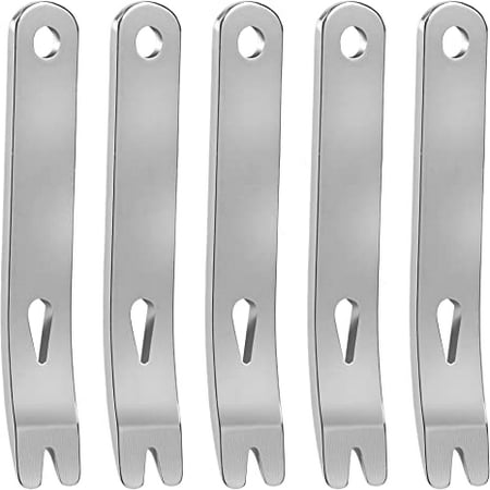 JOYWEI 5 Pack Mini Stainless Steel Pocket Pry Bar Crowbar Multifunction ...