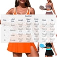 Agkizg Athletic Skirted Bikini Set,Modest Two Piece Split Swimsuit with ...