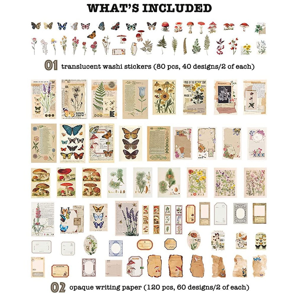 Click here for Unbranded Vintage Scrapbook Supplies Pack (200 Pcs... prices