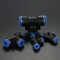 Pneumatic Fitting Tube Connector Fittings Air Quick Water Pipe Push In ...