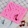 HomeLife Candy Mold Heat Resistant Food Garde Silicone Music Note ...