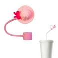 CIYISON Reusable Silicone Straw Covers Caps Lovely Hat Shape Straw Plug ...