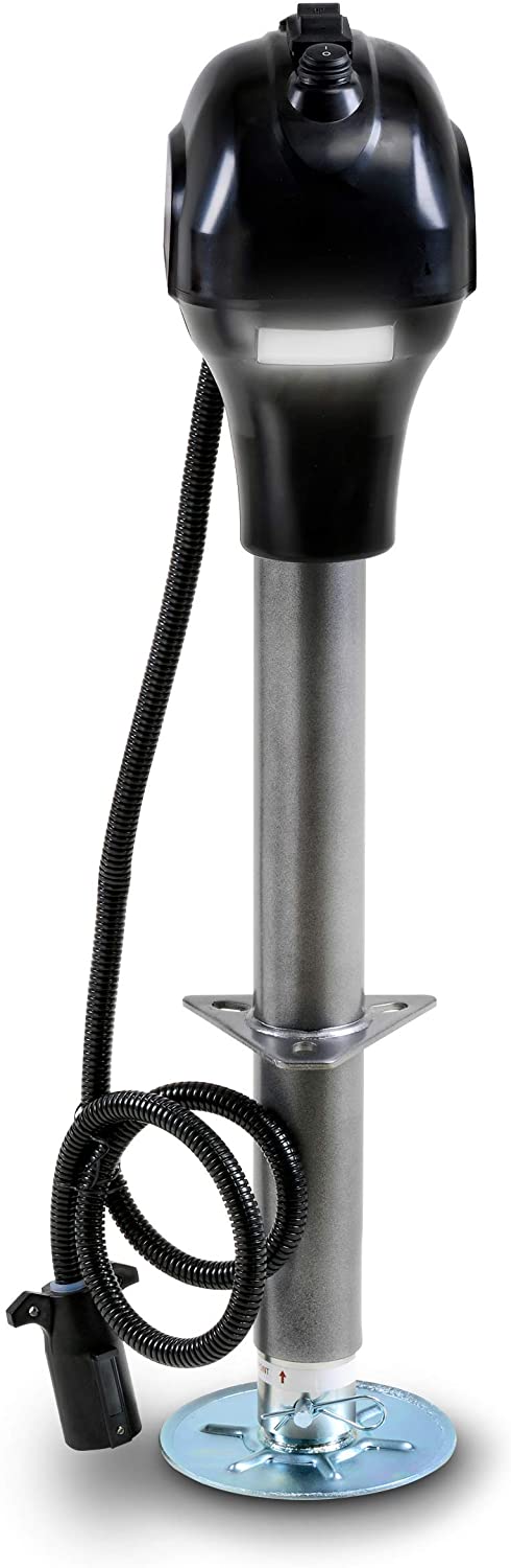 SuperHandy Heavy-Duty Electric Trailer Jack - 12V 7-Pin Trailer ...