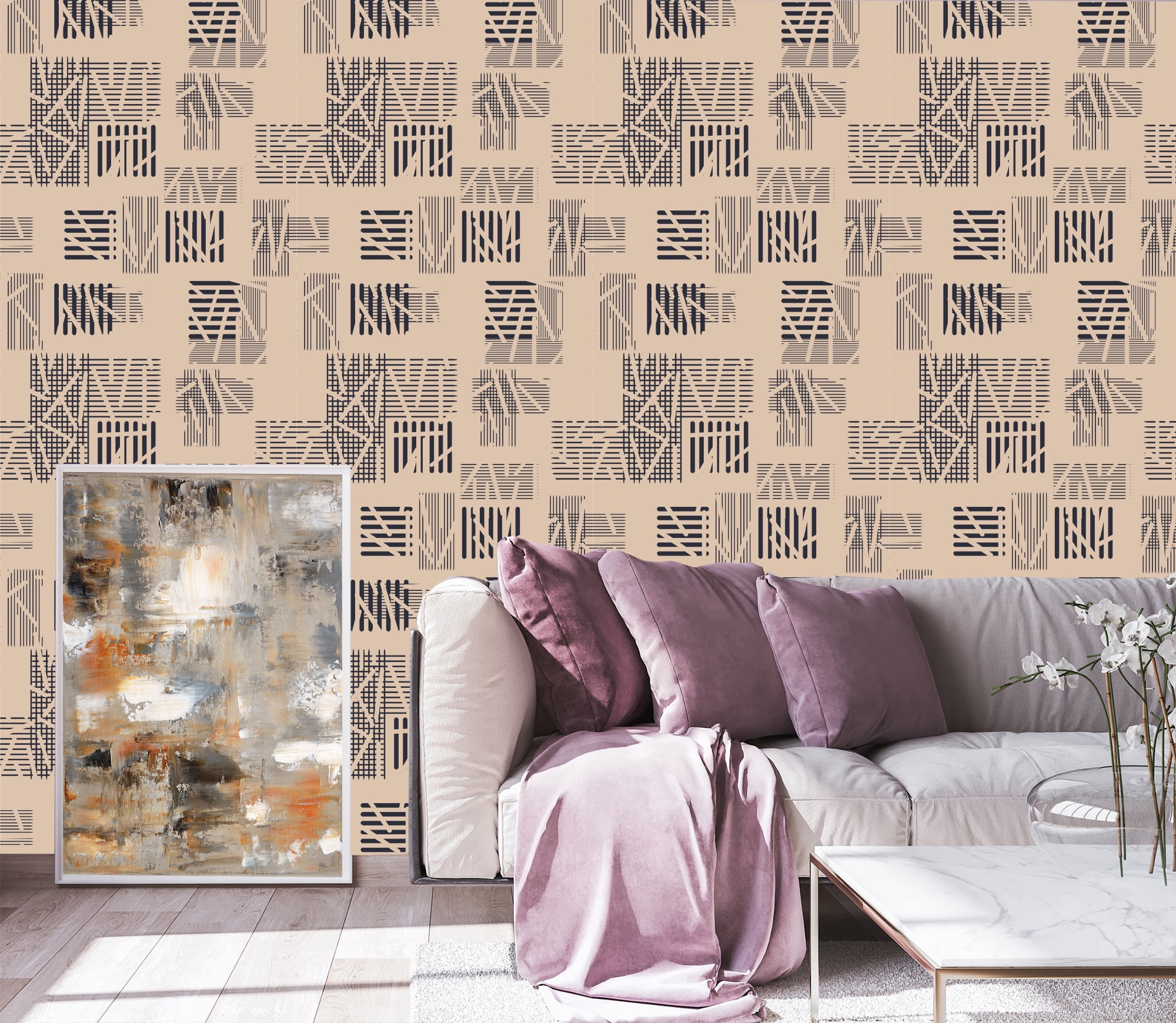 Plein De vie Peel and Stick Wallpaper 10'L x 24''W - Walmart.com