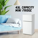 TACOOL Mini Refrigerator with Top Freezer 43 Liter Dual Door Small ...