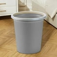 Linnome Pressure Ring Garbage Can Compact Wastebasket For Bathroom ...