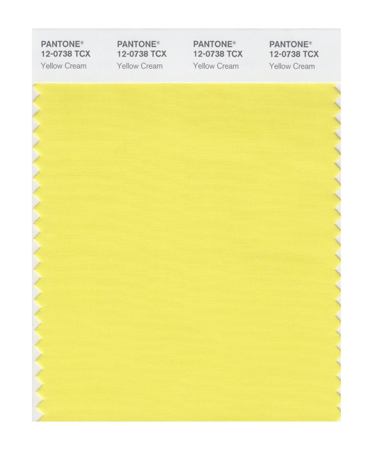 Pantone Cotton Swatch 12-0738 Yellow Cream - Walmart.com