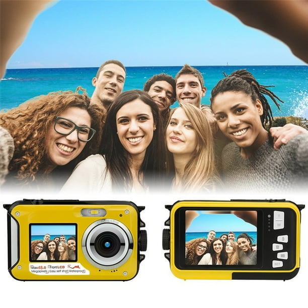 48MP Underwater Cameras Waterproof Camera 1080P 4K/30FPS for Vacation ...