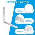 Uxcell Metal L-shape Brackets, 90 Degree Bracket Corner Braces ...