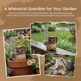 Agiufgs Owl Rain Gauge Resin Garden Ornament, Measures Rainfall Up to 5 ...