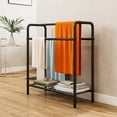3 Tier Metal Towel Rack, Freestanding Towel Holder for Bathroom, Space ...