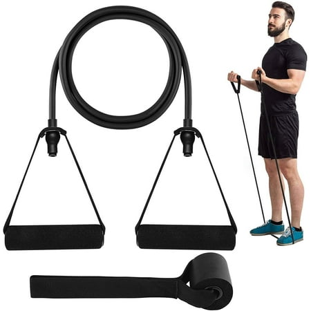 Single Resistance Bands with Handles - Exercise Bands Workout Bands ...