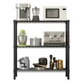 Zimtown Steel 3-Shelf Adjustable Storage Rack, Heavy Duty Wire Unit ...