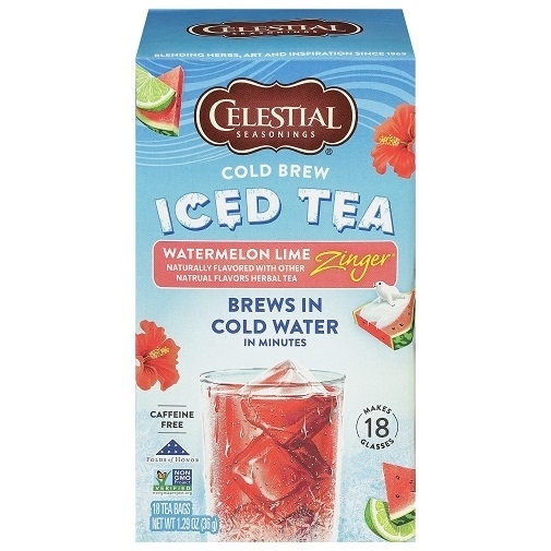 Celestial Seasonings Cold Brew Iced Tea Watermelon Lime Zinger ...