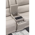 Pemberly Row Quartz 6 Piece Zero Gravity Power Reclining Sectional ...