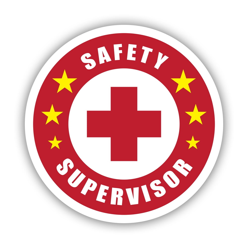 Safety Supervisor Sticker Decal - Self Adhesive Vinyl - Weatherproof ...
