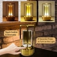 EP Light Cordless Table Lamp with Touch Sensor, Crystal Lantern Lamp ...