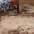 Genuine Sheepskin Rug Extra Soft Natural Pelt Tan , Four Pelt 4' X 6 ...