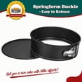 6 Inch Non-stick Springform Pan with Removable Bottom - Leakproof ...