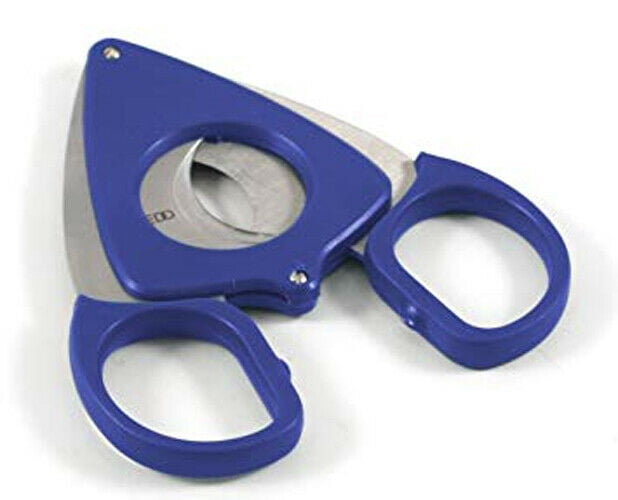 Blue Credo Stainless Steel Double Blade XL Ring Gauge Cigar Cutter ...