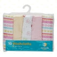 Spasilk Baby Bath Cotton Washcloth Set, 10 Pack, Pink Stripes - Walmart.com