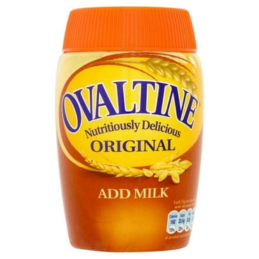 Ovaltine Classic Malt Powdered Drink Mix for Hot and Cold Milk, 12 OZ ...