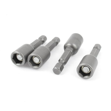 5pcs 6mm Shank 8mm Hexagon Magnetic Nut Socket Driver Bit Adapter 48mm ...