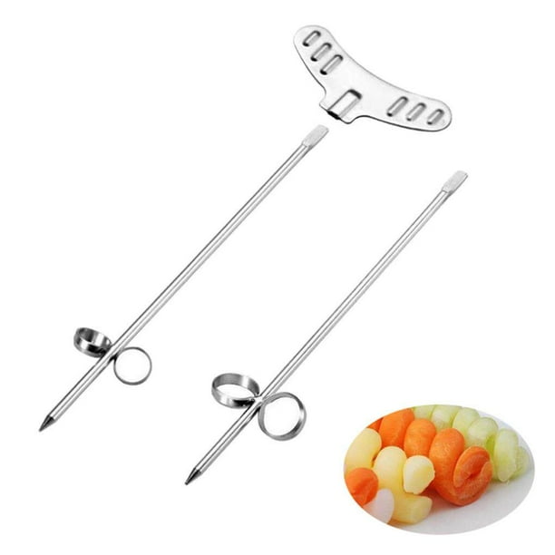 facefd 2pcs Stainless Steel DIY Food Roller Potato Vegetable Manual ...