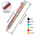 Tlarder 6Pack 6-in-1 Multicolor Ballpoint Pens, 0.5mm Fine Line ...