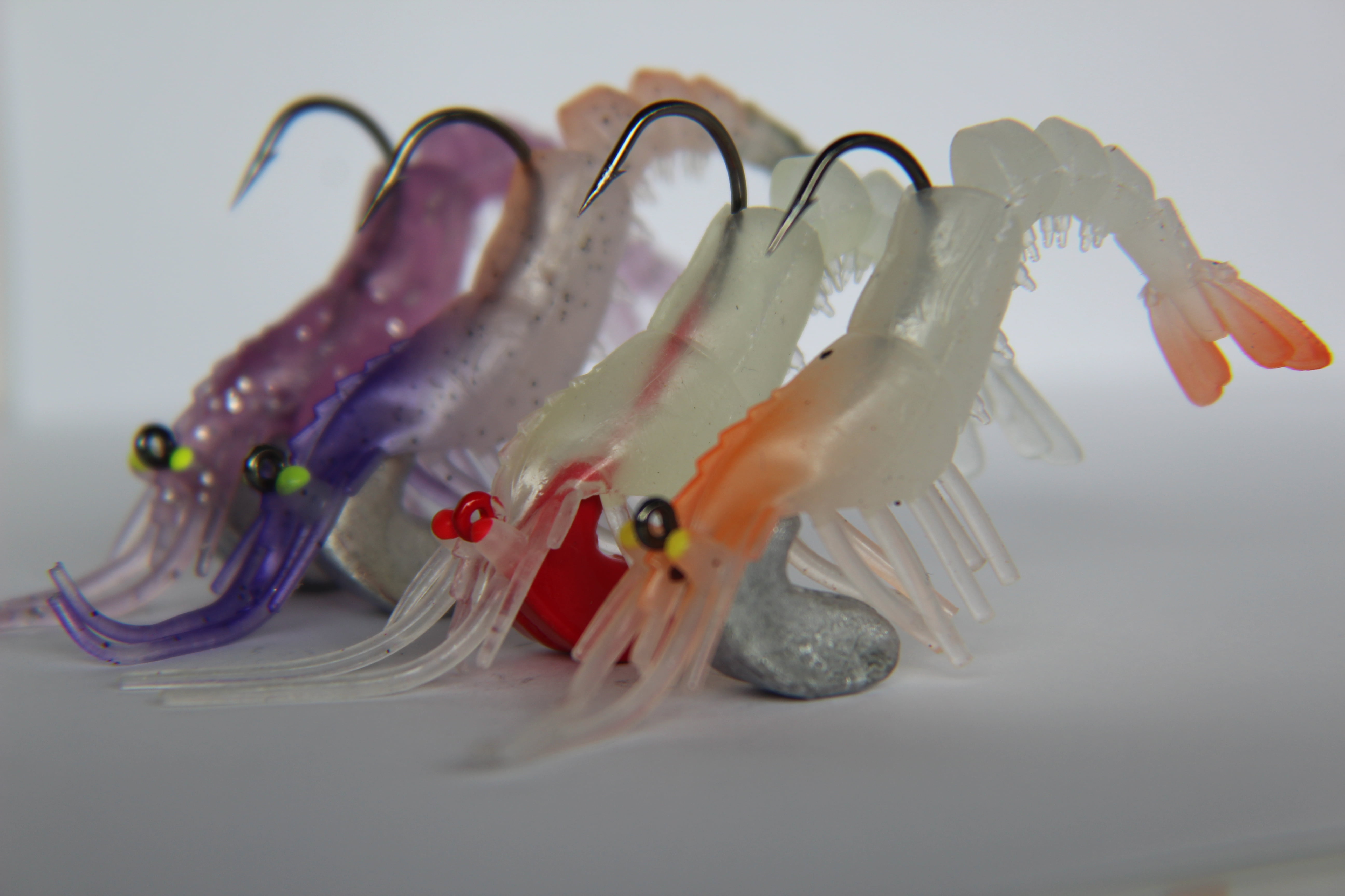 4 Piece Set 12g 70mm Mojo Tackle Co. Artificial Shrimp Lures ASSORTED COLORS - Walmart.com