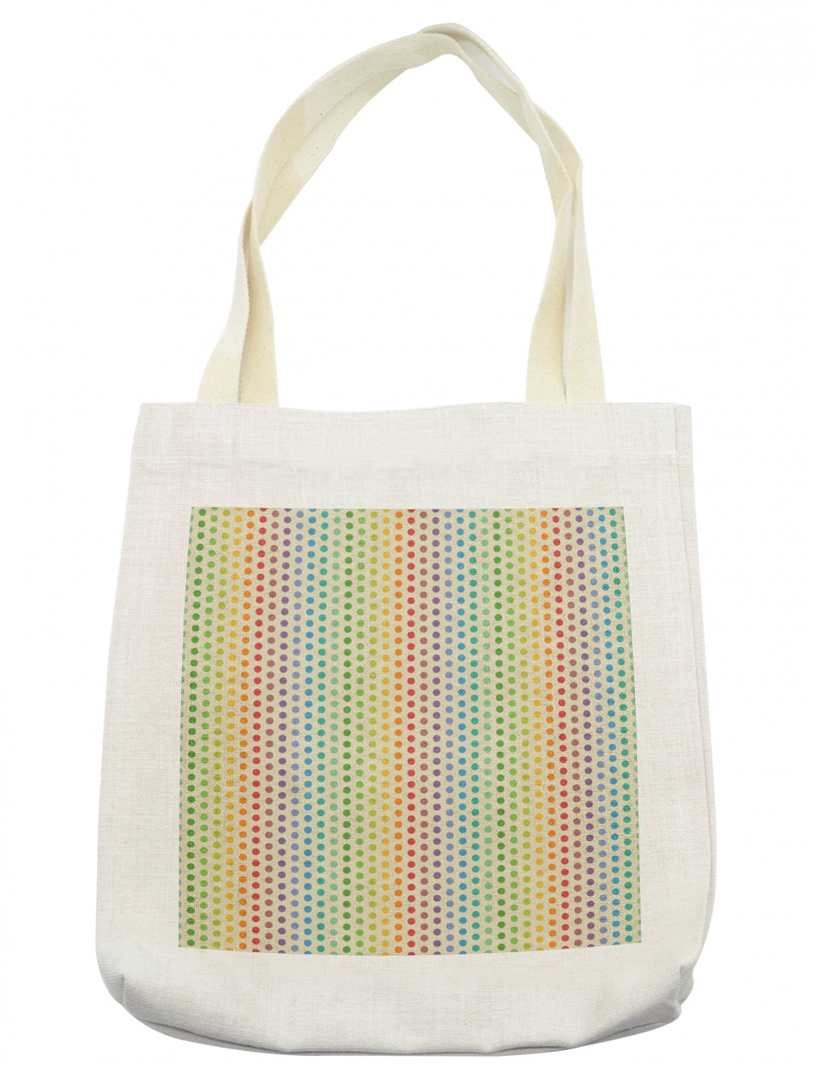 Rainbow Tote Bag, Composition of Circles or Dots as Rainbow Color ...