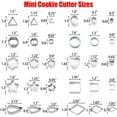 Cterwk 30 Pcs Mini Stainless Steel Cookie Cutters Set Baking Mold for ...