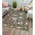 Rugs America Hanna VA30C Gardenia Pink Ivory Floral Transitional White ...