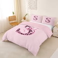 Catabedysis Wild Leopard Print Bedding,Pink Personalized Letter S Duvet ...